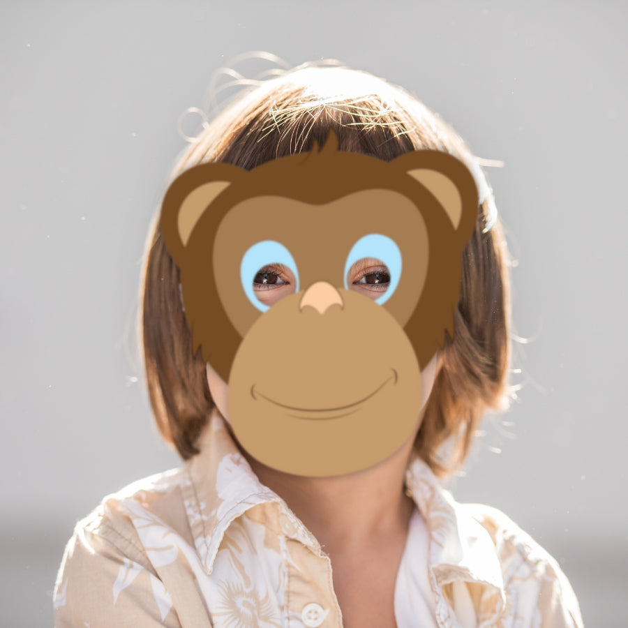 Bouwplaat jungle dierenmasker knutselen – Suus Kinderfeestjes